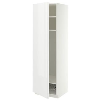 IKEA METOD Hochschrank mit B&ouml;den/Drahtkorb