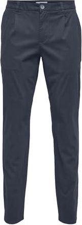 Only & Sons Onscam Life Chino PK 6775, Bleu Nuit, 36W / 34L Hommes