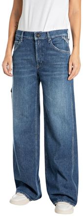 Replay Damen Jeans Hallie Comfort Denim, Blau (Dark Blue 007), 30W / 28L