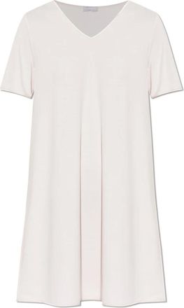 Hanro Femme, V&ecirc;tements de nuit et de d&eacute;tente, Rose, Taille: 44 FR V-Neck Cotton Nightgown