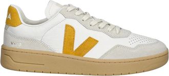 Veja Homme, Chaussures, Gris, Taille: 47 EU Baskets en cuir V-90