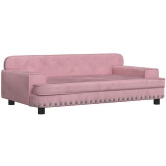 vidaXL Kindersofa Rosa 90x53x30 cm Samt - Vidaxl