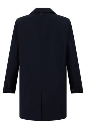 Canali Mens Trench Coat Blue Polyester