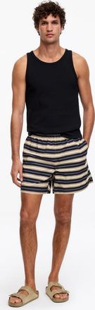 Arket Badeshorts Mit Allover-Print -Beige