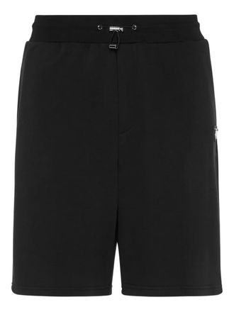 Philipp Plein short de sport en coton - Noir