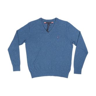 Tommy Hilfiger V-Ausschnitt Strickware - - Knitwear - Herren - Blau - M