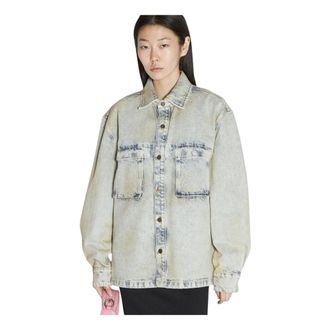 Guess Denim Utility Shirt - - Jackets - Damen - Blau - S