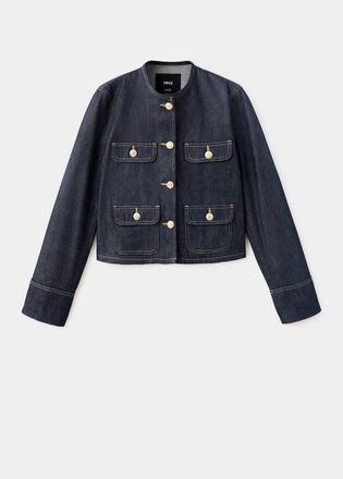 Mango Veste denim poches bleu - Femme - XS - MANGO