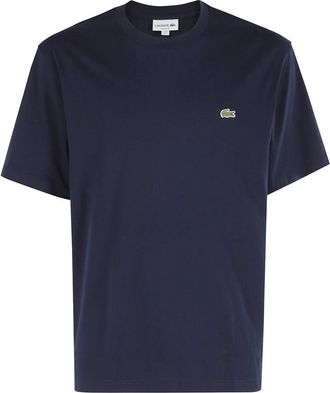 Lacoste Homme, Tops, Bleu, Taille: 2XL T-shirt en coton coupe classique