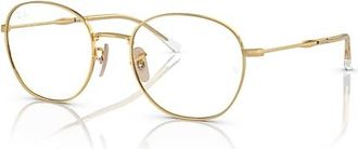 Ray-Ban Rb6509 Optics Arista Gold Fassung Demo Gläser Glas Polarisiert 53-20