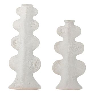 Bloomingville Bougeoirs Cason en gr&egrave;s - Set de 2 Bloomingville