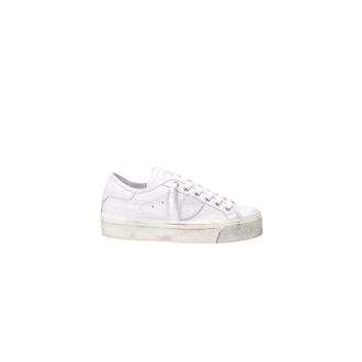 Philippe Model Wei&szlig;e Low-Top-Sneaker mit abgenutzter Gummisohle - - Shoes - Damen - Wei&szlig; - 41 EU