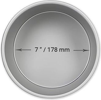 PME Aluminium-Runde Kuchenform 177 x 50mm, Silber