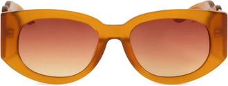 Casablanca lunettes de soleil à monture ovale - Orange