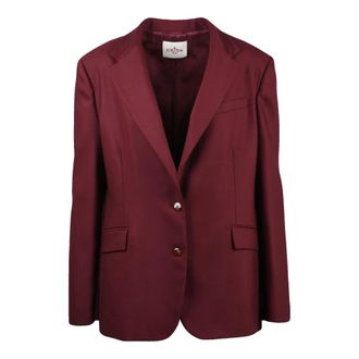 Crida Milano Giacca Stondata - - Jackets - Damen - Rot - 3XL/4XL