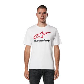 Alpinestars Herren T-Shirt Always 2.0 Csf Tee Kurzarmshirt f&uuml;r M&auml;nner mit Rundhalsausschnitt Wei&szlig;/Rot/Schwarz XXL