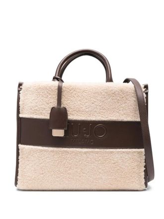 Liu Jo sac cabas à effet peau lainée - Tons neutres