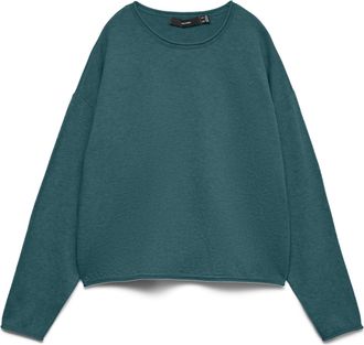 Vero Moda Vmexciting Plain Ls O-Nk Roll Pullov Boo