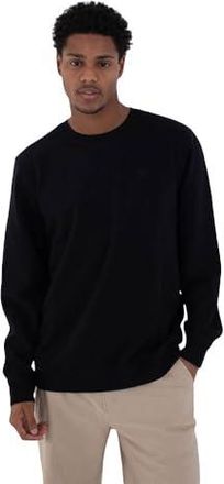 Hurley Icon Crew Sweatshirt, Black, S Mens