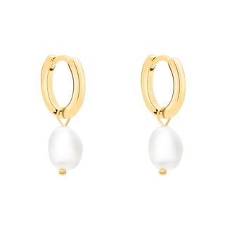 s.Oliver Ohrring - Elegante Creolen aus poliertem Edelstahl - gold - wasserfest & hautfreundlich