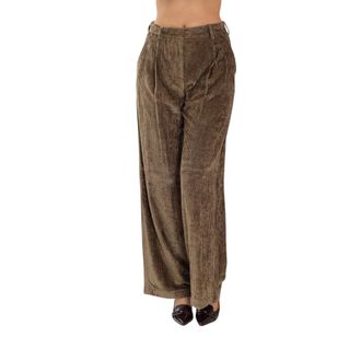 Momoni Femme, Pantalons, Vert, Taille: 40 FR Blake Wide Pantalons