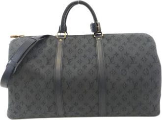 Louis Vuitton unisex, Pre-owned, Bleu, Taille: ONE Size Sac Week-end en Denim Pre-owned