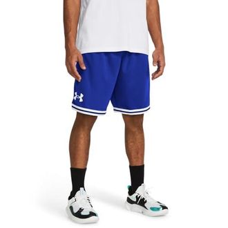 Under Armour 10-inch Perimeter Basketball Shorts, (400) Team Royal / / Blanc, Large Homme