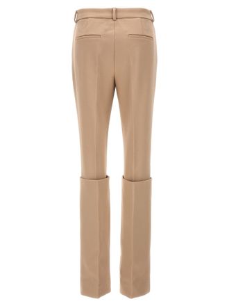 Sportmax Womens Beige Polyester Dress Pants