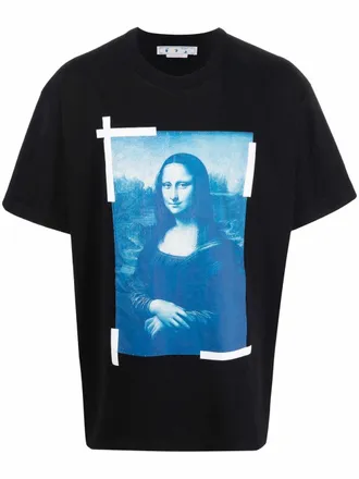Off-white t-shirt Monalisa à manches courtes - Noir