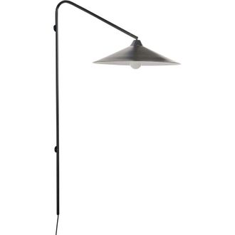 Beliani Wandlampe NENTON Metall Schwarz