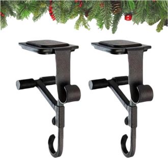 Generic Weihnachtsgirlande-Haken, verstellbarer Kaminaufh&auml;nger f&uuml;r Girlande und Str&uuml;mpfe, robuste Kamin-Girlande, ohne Bohren, Strumpfhalter f&uuml;r Kaminsims, Me