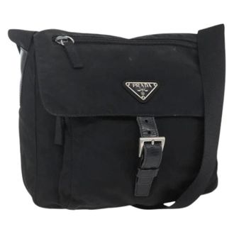 Prada Sac bandouli&egrave;re en nylon Pre-owned - Femme - Pre-owned - Noir - Taille: ONE Size
