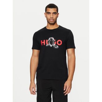 HUGO BOSS T-Shirt Deyladec 50530607 Schwarz Regular Fit