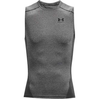 Under Armour HeatGear Kompressions-Shirt f&uuml;r Herren, &Auml;rmellos (Dunkelgrau)
