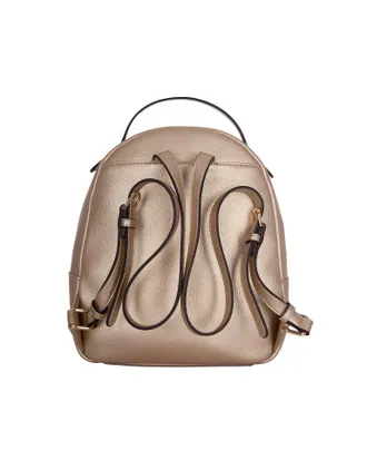 Liu Jo Womens Backpack Eco-Leather Light Gold Polyurethane Backpacks