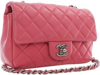 Chanel Hobo Bags - Mini Rectangular Classic Lambskin Single Flap - Gr. unisize - in Gold - f&uuml;r Damen