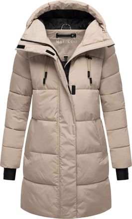 Marikoo Damen Winter-Steppjacke mit Kapuze & Fleecefutter - Kaituu
