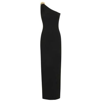 Elisabetta Franchi Femme, Robes, Noir, Taille: 40 FR Red Carpet Milano Stitch Knit Dress