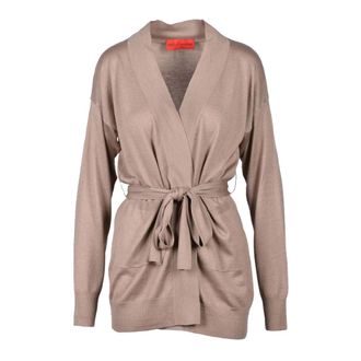Wild Cashmere Seiden-Kaschmir-Cardigan - - Knitwear - Damen - Beige - S