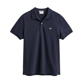 GANT Shield Piqu&eacute; Polo - - Tops - Herren - Blau - 2XL