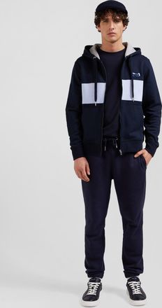 Eden Park Sweatshirt &Agrave; Capuche Zipp&eacute; En Coton Ciel Coupe Regular