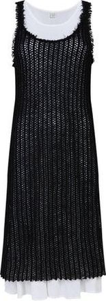 Toteme Robe tricot&eacute;e &agrave; col rond en mohair et laine m&eacute;lang&eacute;s