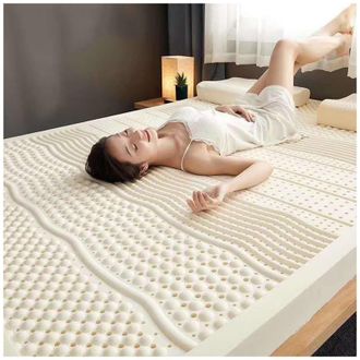Generic Matratze Aus 100% Naturlatex, Druckbest&auml;ndig und Verformungsfrei, Wabenstruktur f&uuml;r Optimale Bel&uuml;ftung, Weich und Bequem, Matratze Aus Naturkautschuk.