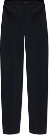 Moncler Homme, Pantalons, Bleu, Taille: L Pantalon Tailleur en M&eacute;lange de Coton