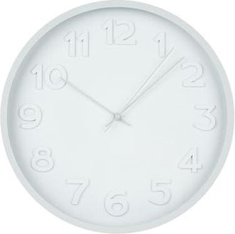 axentia 135824 Wanduhr, rund, ca. 30 x 4,41 x 30 cm, grau