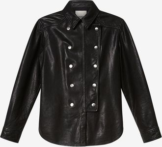 Isabel Marant Chemise Valdy En Cuir - Femme - Noir - Taille34 - Isabel Marant