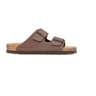 Rohde Braune Damen-Slide-Sandale- bequem - - Shoes - Damen - Braun - 42 EU