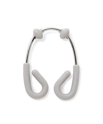 Umbra Flex Doppel-Duschvorhangringe, Chrom/Grau