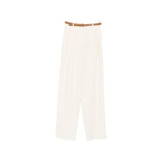 Max Mara Wide Hosen - - Trousers - Damen - Beige - S