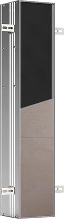 Emco ASIS Plus Unterputz-Schrankmodul für die Klobürstengarnitur, Badezimmerschrank mit Toilettenpapierhalter, Hochschrank mit Push to Open-Funktion und An